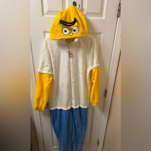 Other | Homer Simpson White Yellow And Blue Body Suit A Pj Or Costume ...